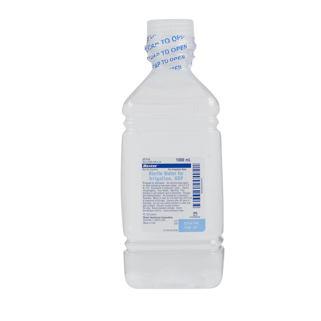 Baxter Sterile Water Irrigation Solution | 1000mL Bottle | My Website
